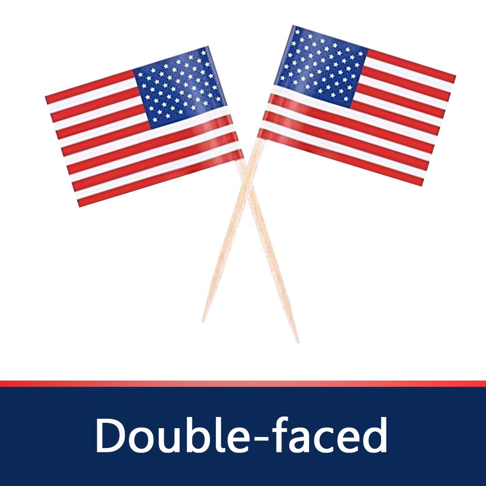 Snapklik.com : 200 Pcs US America Toothpick Flag, USA American Flags ...