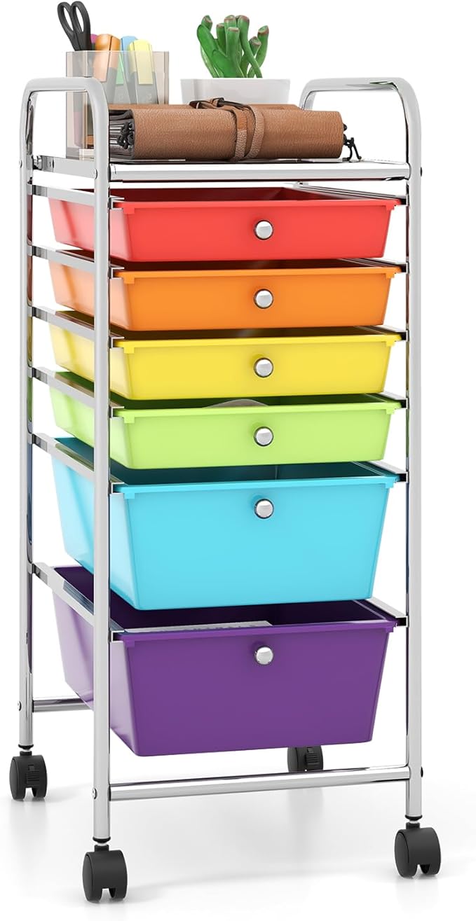 Amazon.com: DREAMADE 6-Tier Rolling Cart with 6 Detachable & 2-Sized ...