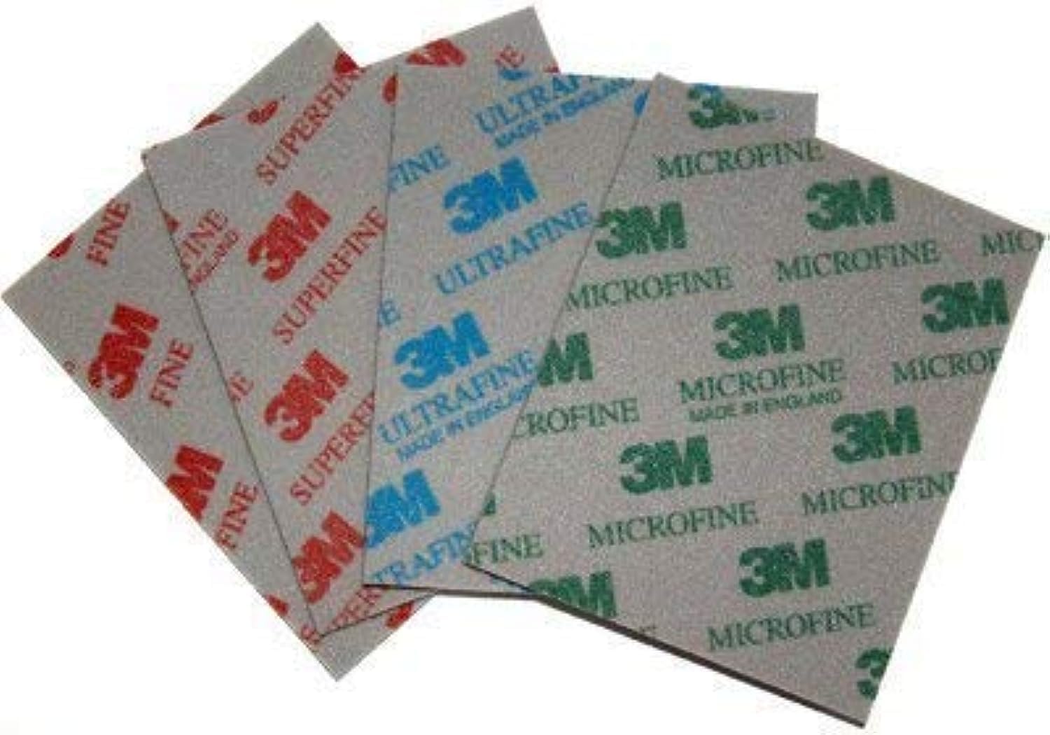 3M Sanding Sponges - 4 pack (Fine, Superfine, Ultrafine, Microfine) by ...