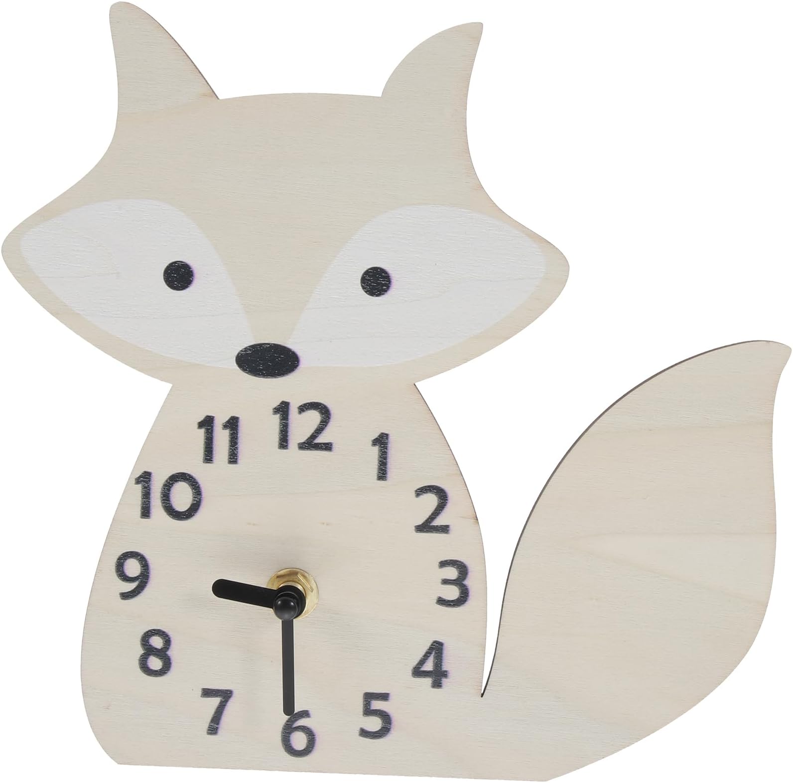 Amazon.com: Decor for Home Fox Clock Silent Clock Wood Mute Pendulum ...