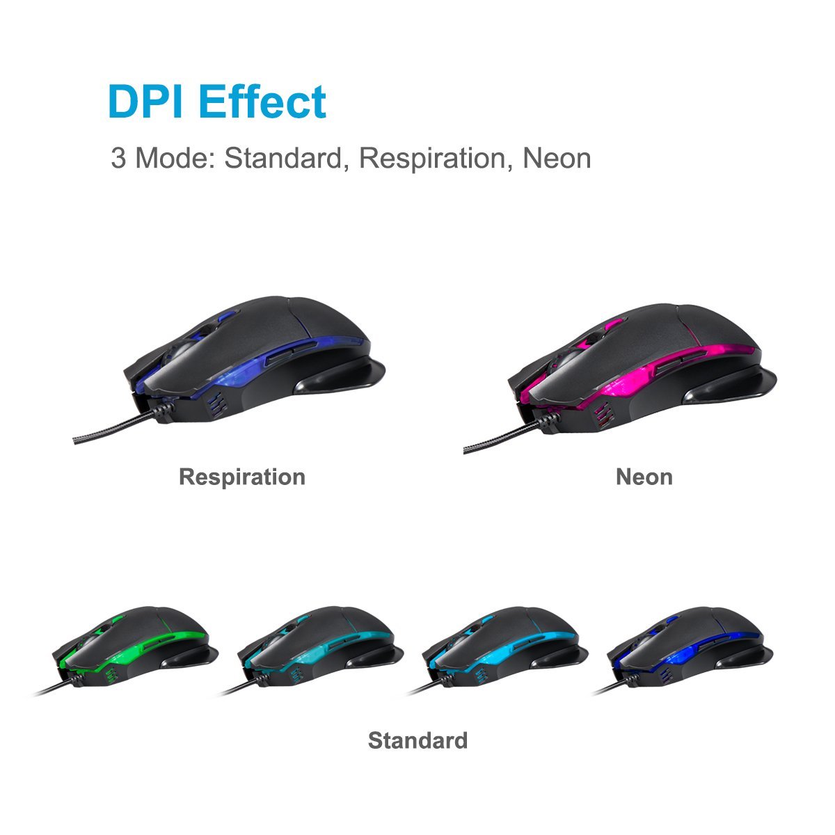 Xcords ZM700 Ultra-light Optical Programmable Gaming Mouse 2500DPI ...