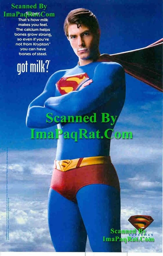 Amazon.com: Got Milk? Superman Returns: Brandon Routh: Great Original ...