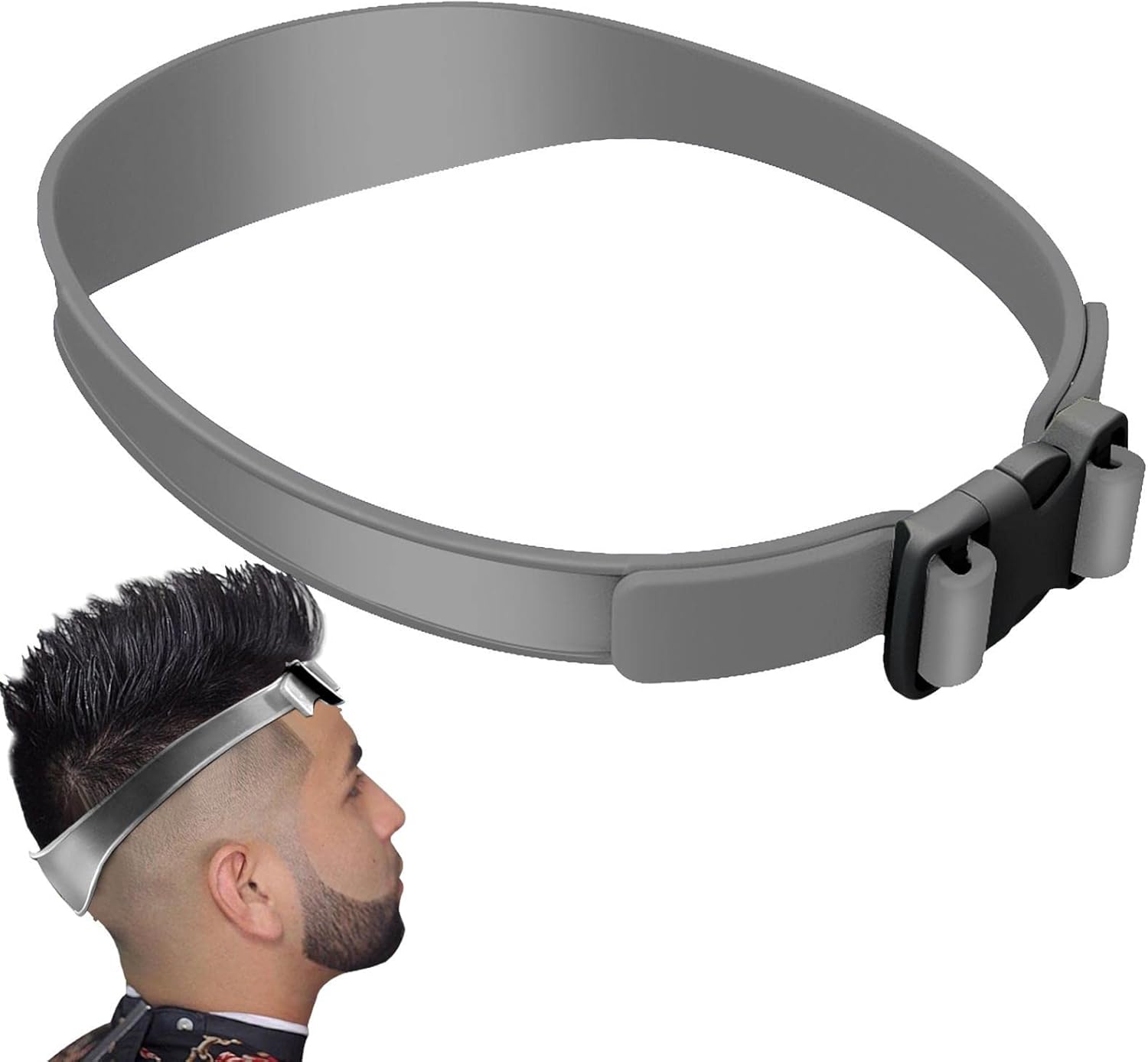 Amazon.com: KUWAI Haircut Guide, Soft Silicone Haircut Bands, Neckline ...