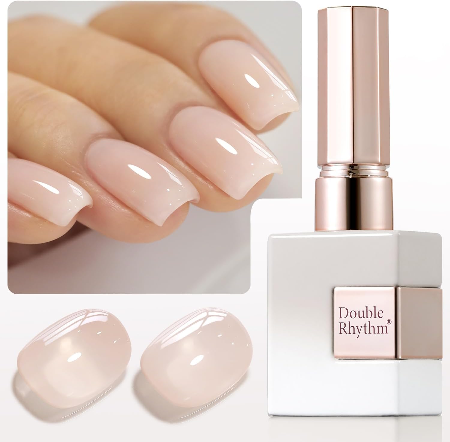 Amazon.com : Double Rhythm 0.50 OZ Translucent Gel Polish Same Color ...
