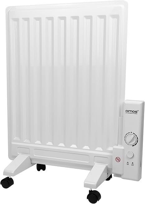 AMOS® 400W Energy Efficient Free Standing Oil Filled Panel Radiator ...
