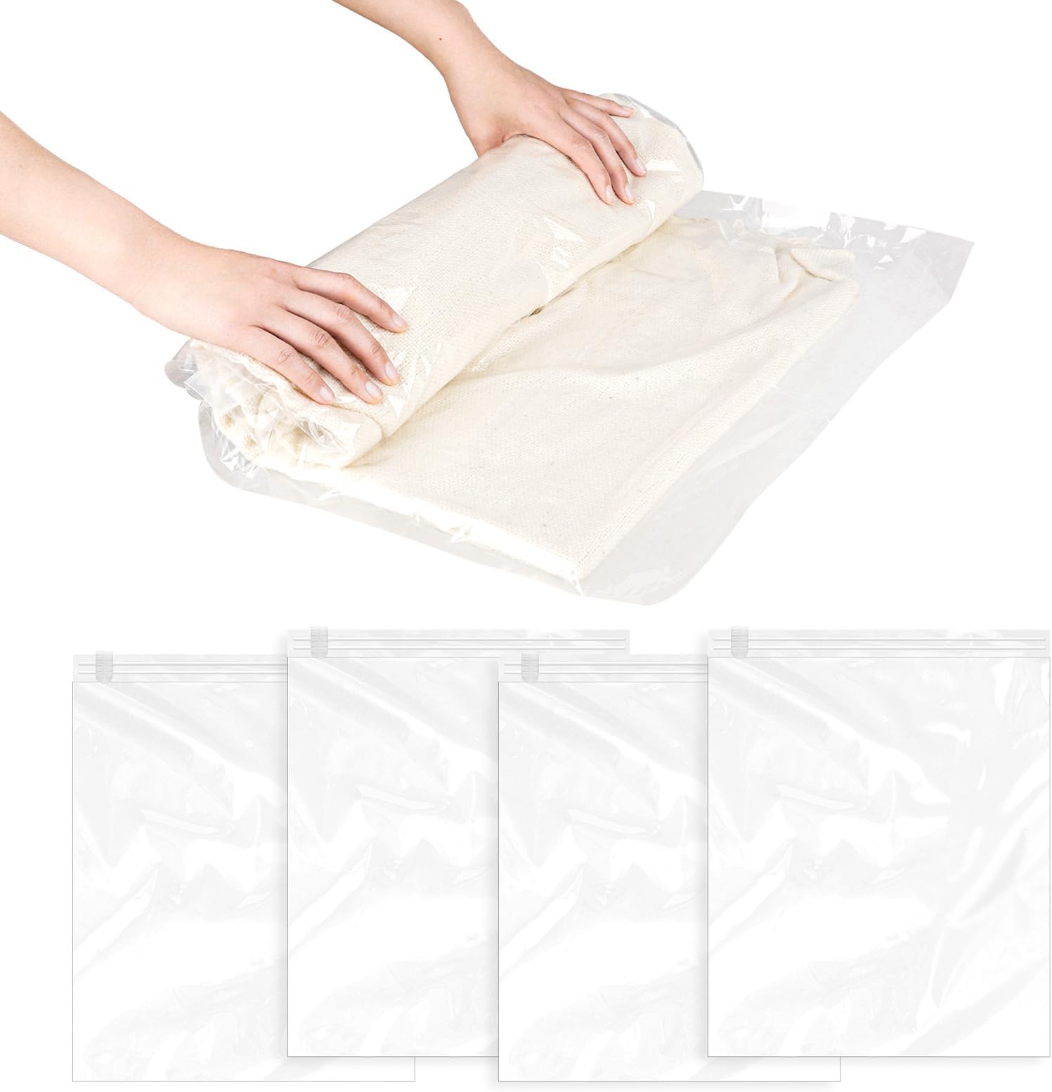 Amazon.com: 4Pcs Travel Space Saver Bags Vacuum Storage Travel Storage ...