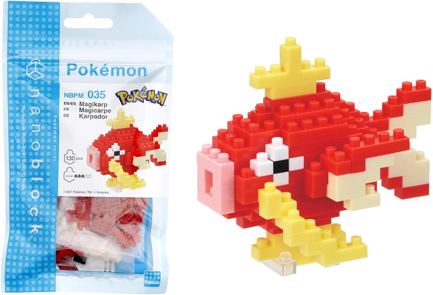 Amazon.com: nanoblock - Pokémon - Magikarp, Pokémon Series Building Kit ...