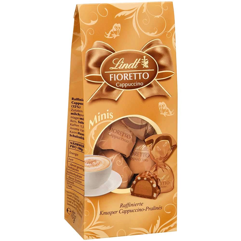 Lindt Fioretto Minis Cappuccino Chocolate Raffinierte Knusper ...