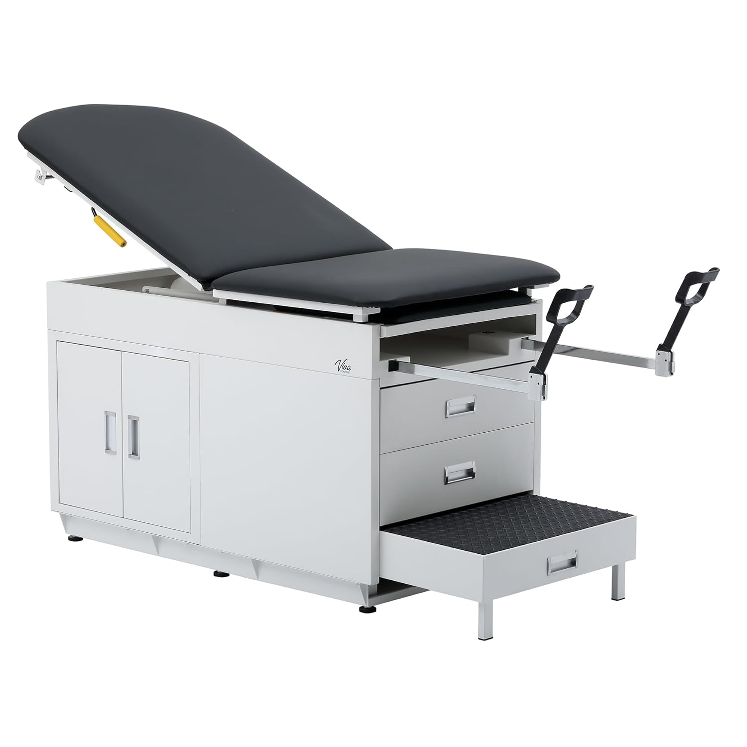 Amazon.com: Viva Comfort Grande Medical Exam Table, Adjustable Exam Bed with Step Stool, Storage ...