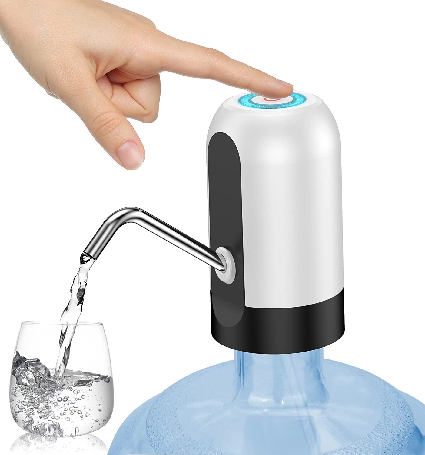 KV Online Automatic Water Dispenser Pump | USB Rechargeable Battery Water Pump for 20 Litre ...