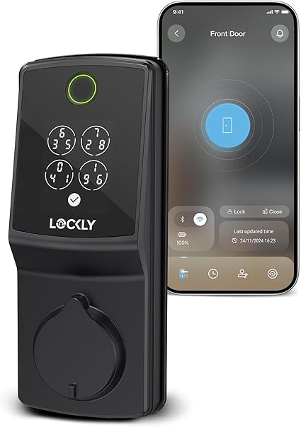 Lockly Secure Pro (2025 Latest Version), Smart Lock with Built-in Wi-Fi ...