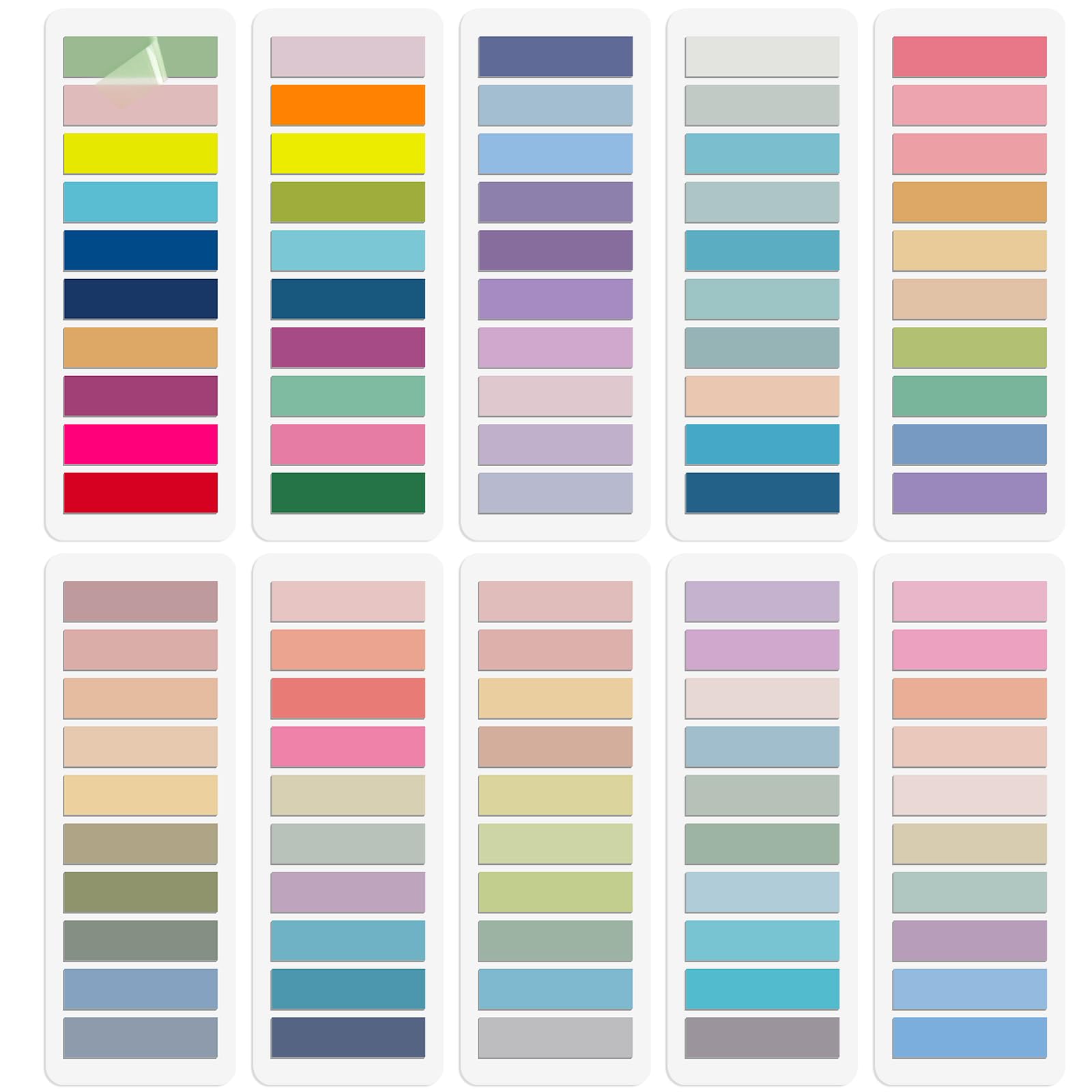 Amazon.com : Koogel 2,000pcs Book Tabs,Repositionable Sticky Tabs for ...