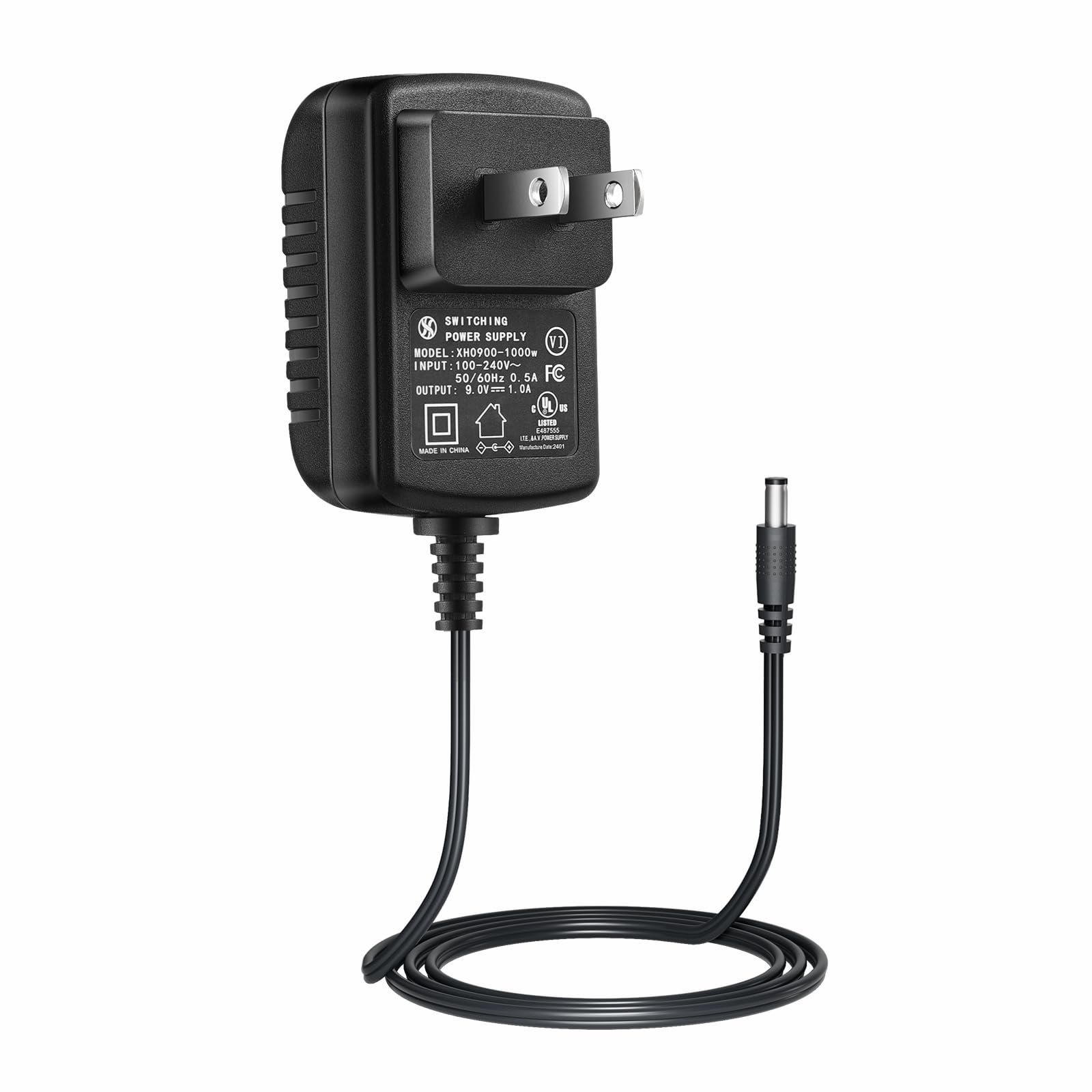 Amazon.com: Security-01 9V 1A Power Supply Adapter, DC Jack Center ...