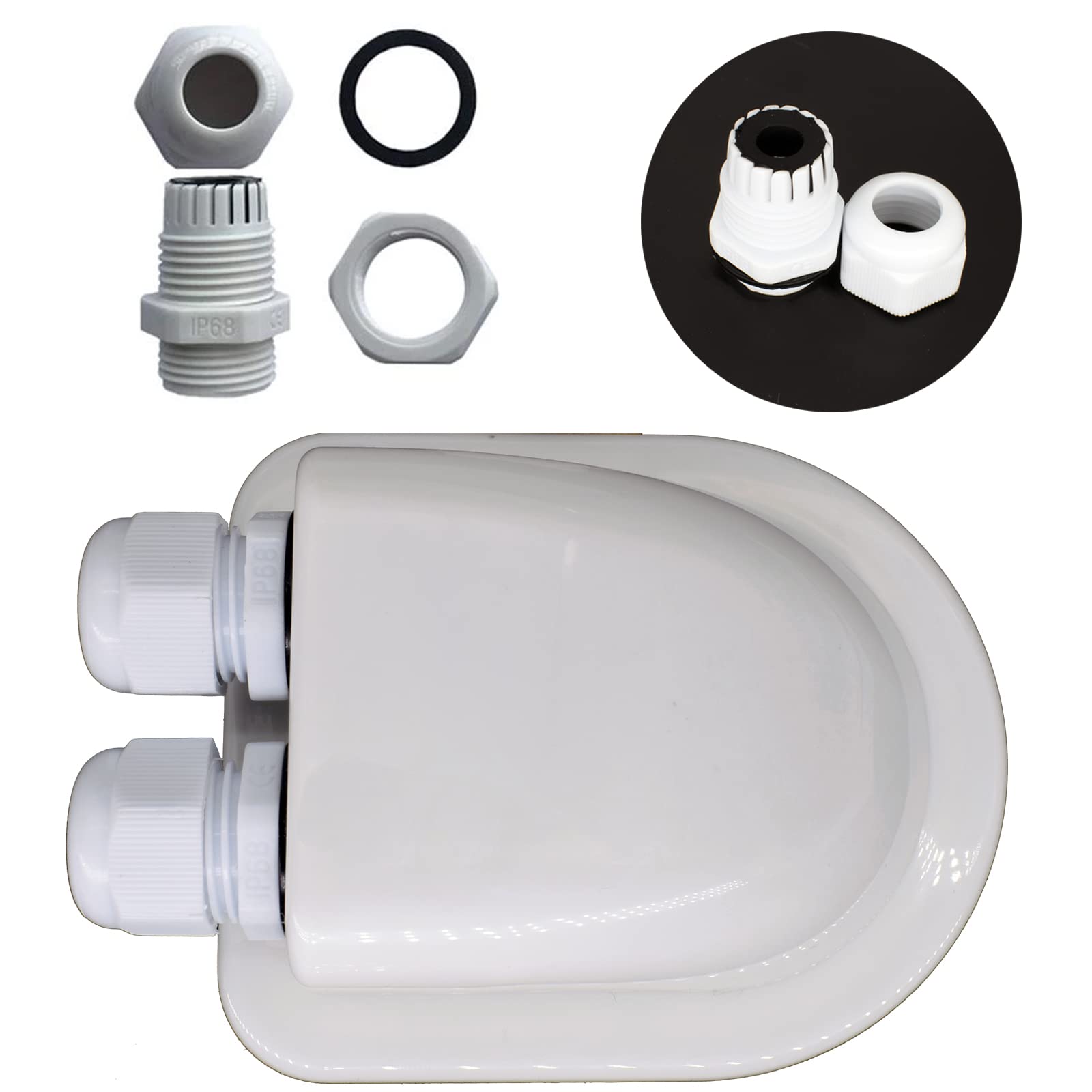 Buy AUTOXBERT IP68 Weatherproof Solar Cable Entry Gland Solar Panel ...