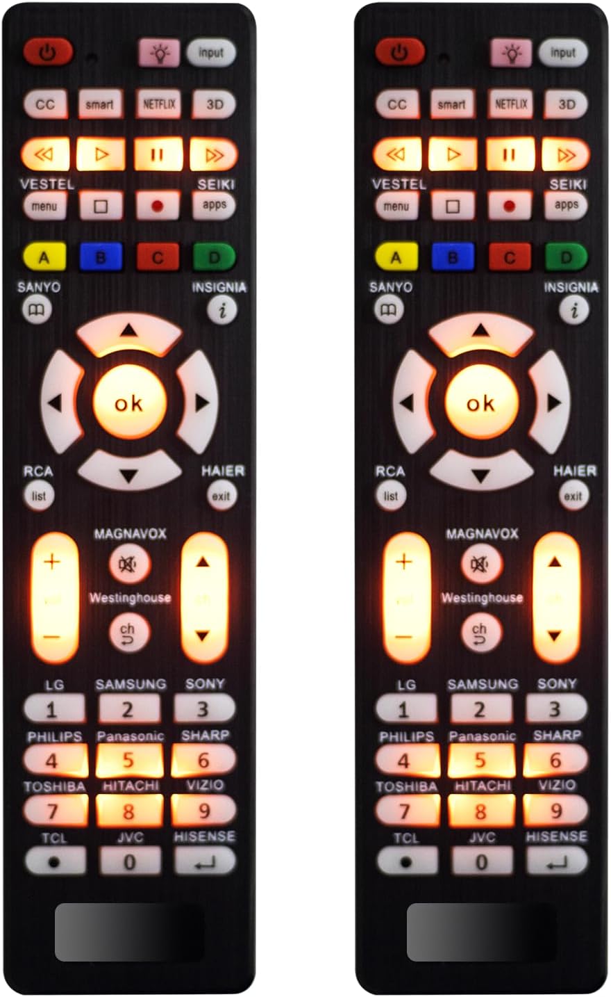 Amazon.com: (Pack of 2) Universal TV Remote Compatible for Samsung,LG ...