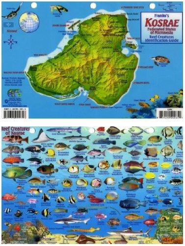 Kosrae FSM Map & Reef Creatures Guide Franko Maps Laminated Fish Card ...