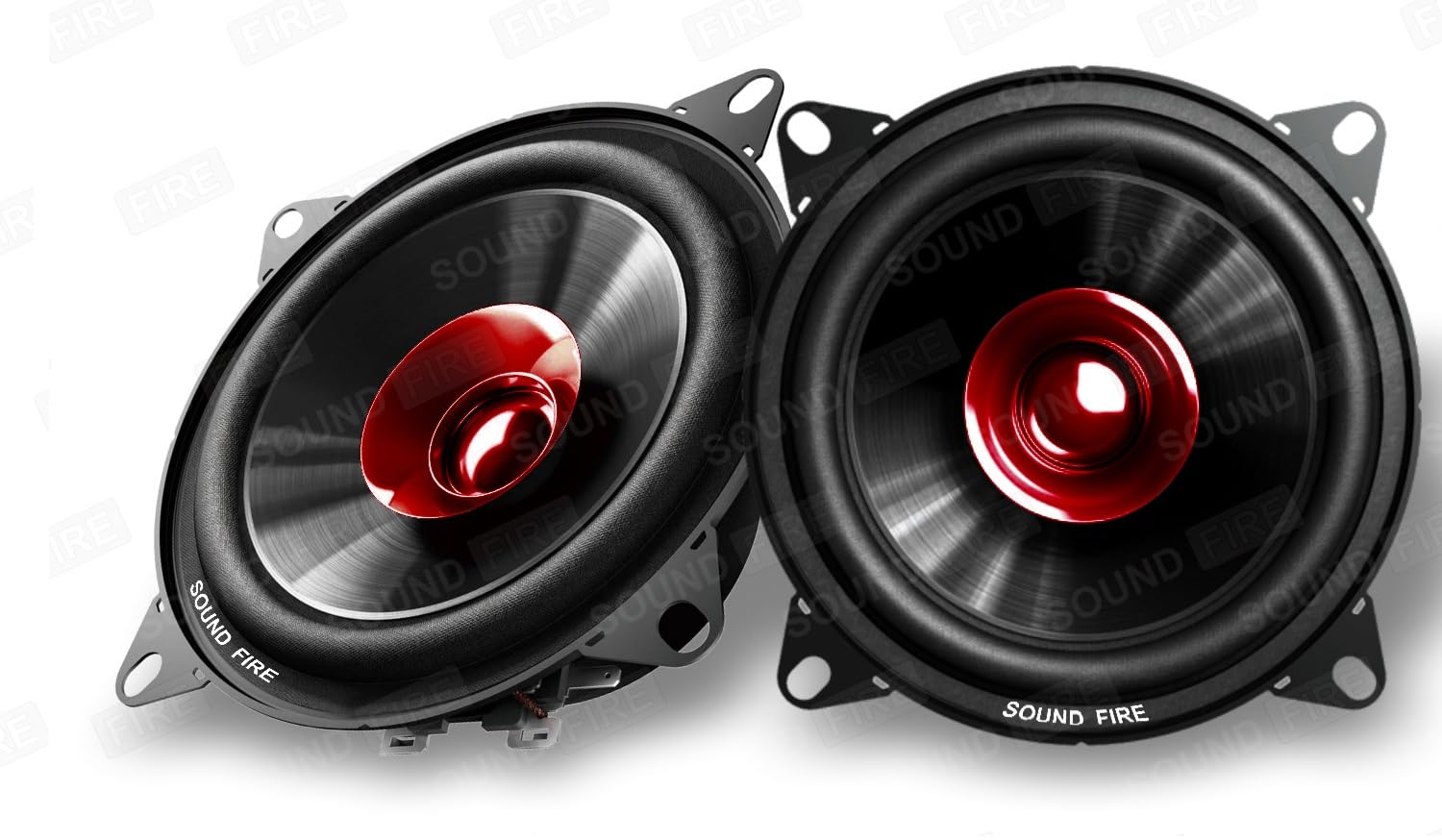 SOUND FIRE SF-415CX (RED) Performance Series Dual 200W 4" Inch Coaxial ...