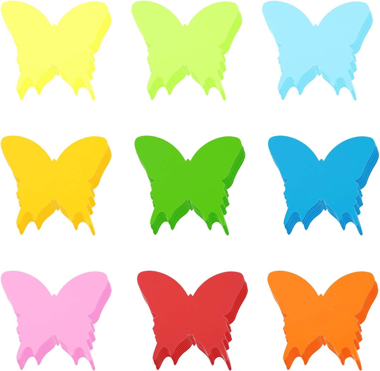 Amazon.com: 72pcs Butterfly Cutouts Paper, Colorful Large Paper ...