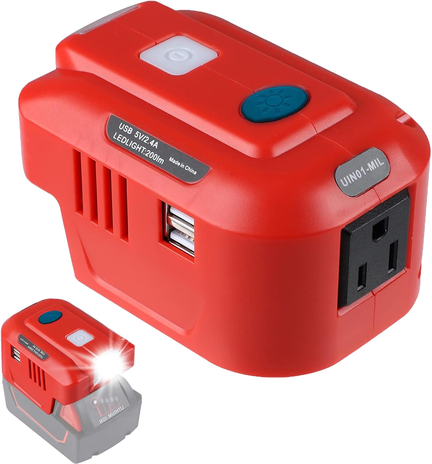 Amazon.com: TPDL Power Inverter Generator for Milwaukee M18 18 Volt 150 ...