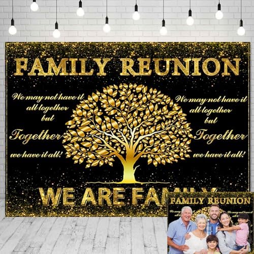 Family Reunion Backdrop - Black & White Family Tree Photography ...