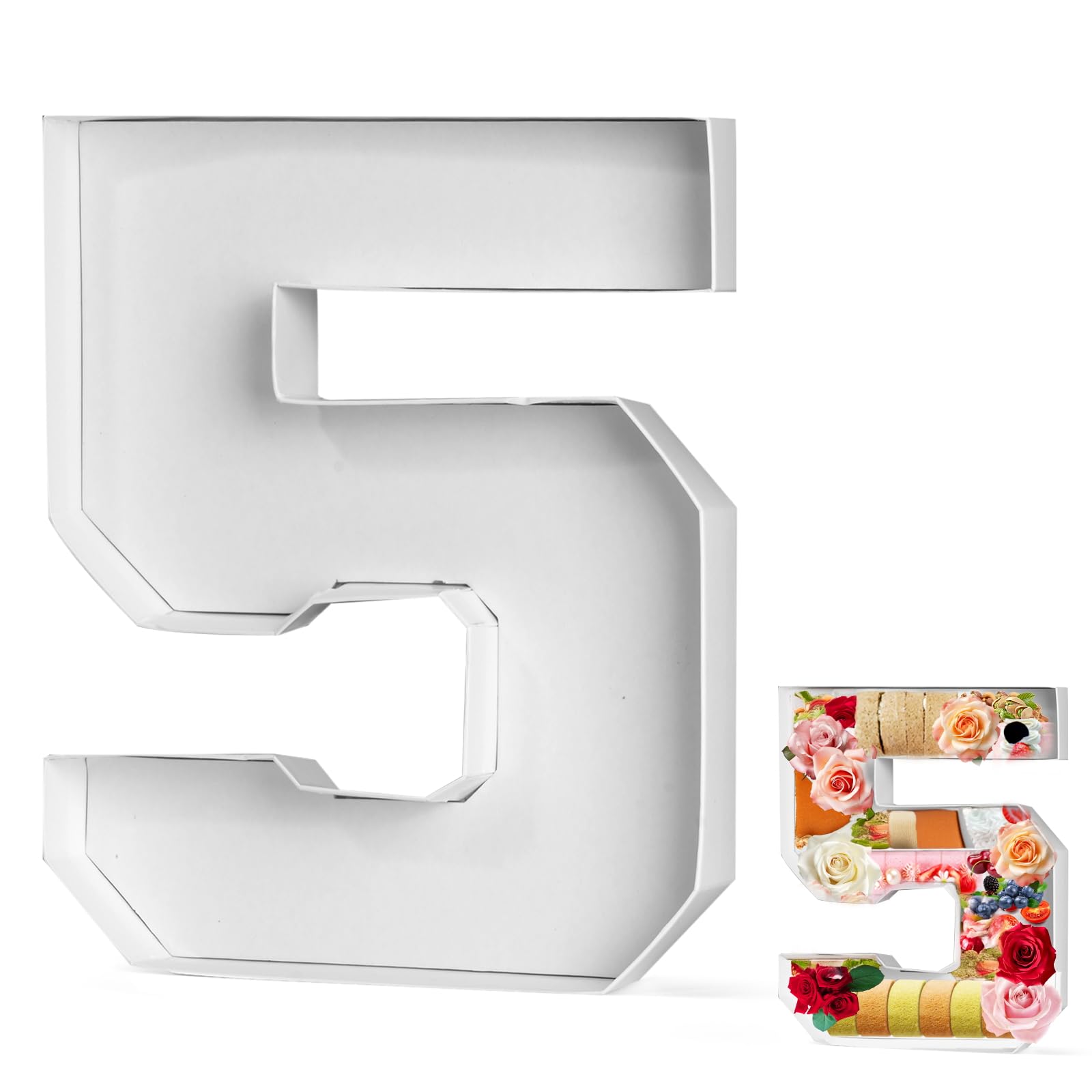 Amazon.com: CARDOBIR 10" Cardboard Number,Paper Mache Numbers,Cardboard ...