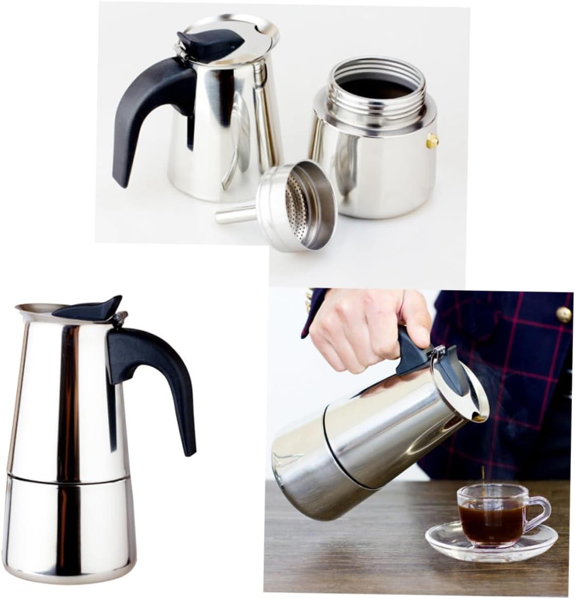 Amazon.com: HOLIDYOYO Coffee Pot Coffee Maker Pot Cafeteras Expresso ...