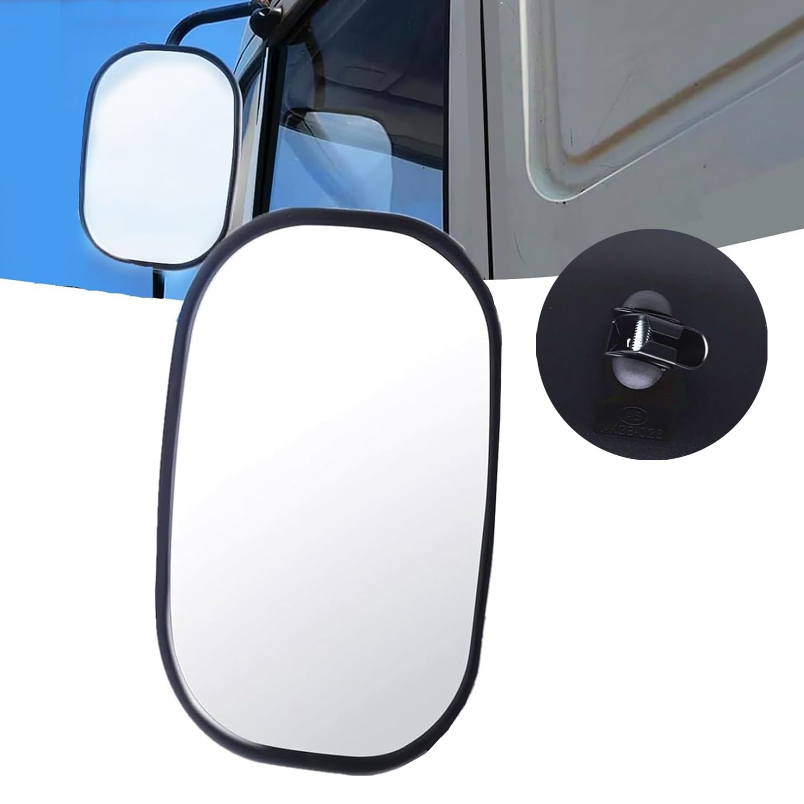 Ourbest Rectangular Convex Mirror Improves Visibility for Cars Trucks ...