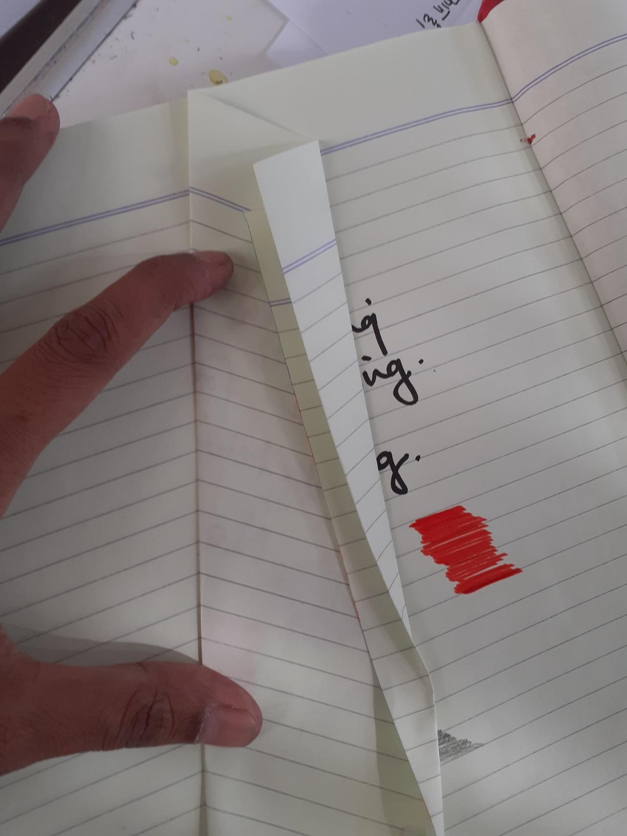 LRS Ruled Register Big Size - 38 x 25 cm - Red Half Canvas PVC Binding ...