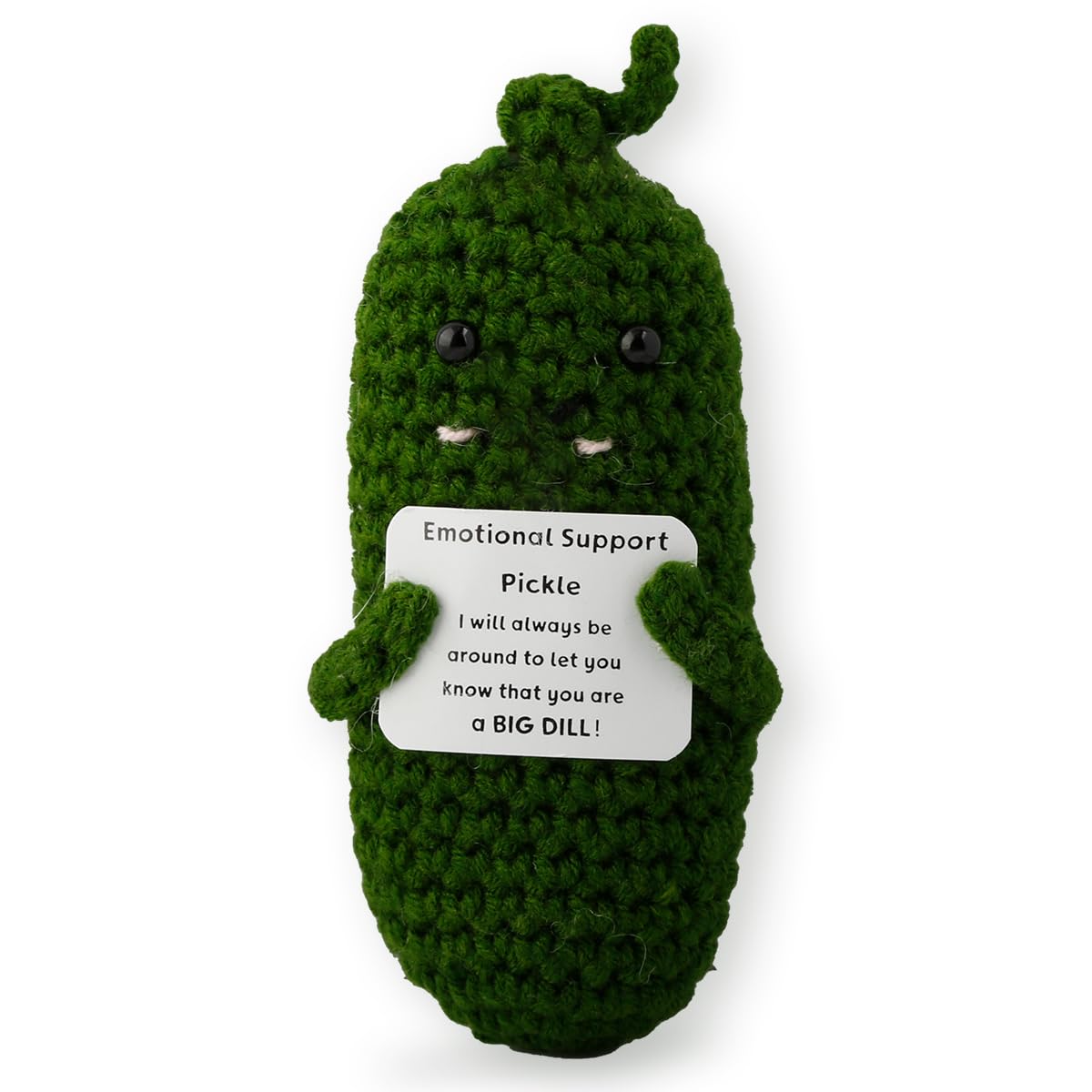 Vanyibro Emotional Support Pickle,Mini Knitted Pickle Doll with ...