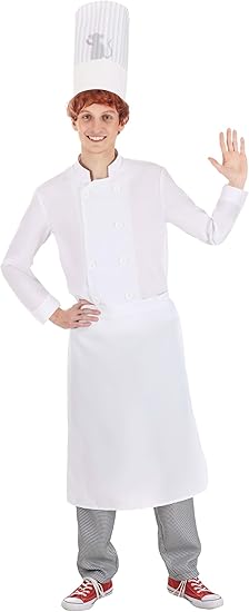 Amazon.com: Adult Alfredo Linguini Costume | Mens Disney & Pixar ...