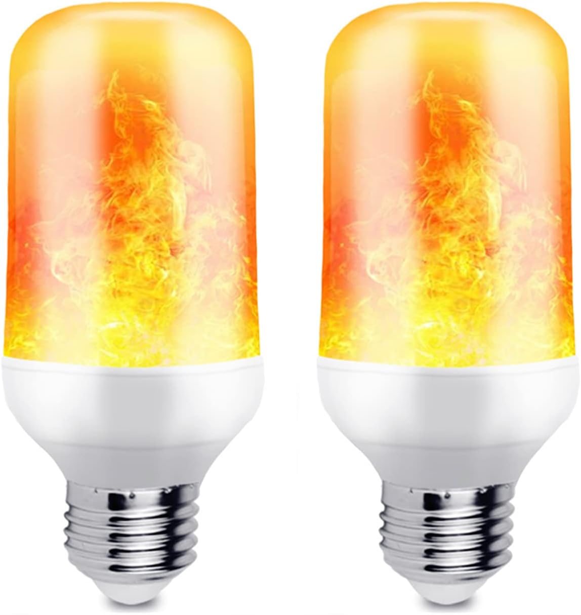 LEDERA LED Flame Light Bulbs, 4 Modes LED Flame Bulb Fire Light Bulb ...