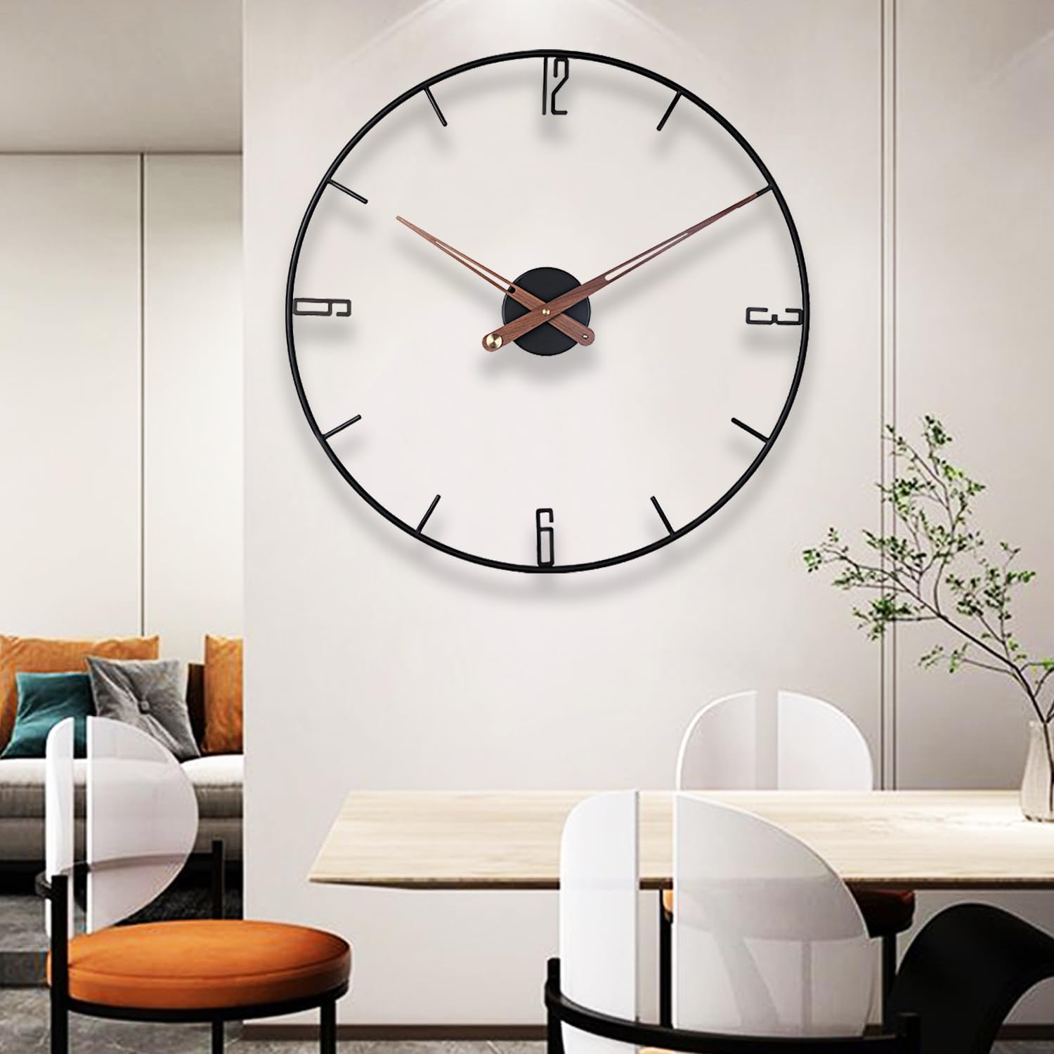 Amazon.com: Wall Clock,20inch Decorative Wall Clocks,Silent Non-Ticking ...