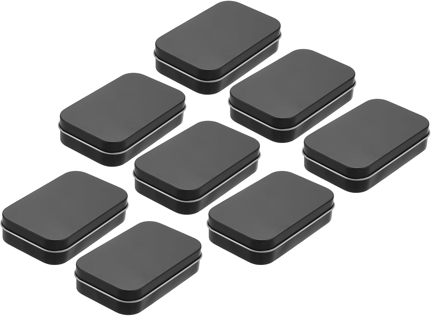 Amazon.com - uxcell Metal Tin Box Containers, 8Pcs 3.7x2.4x0.9 Inch ...