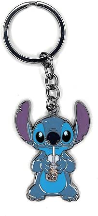 Disney Stitch Keychain (Stitch with Boba) at Amazon Men’s Clothing store