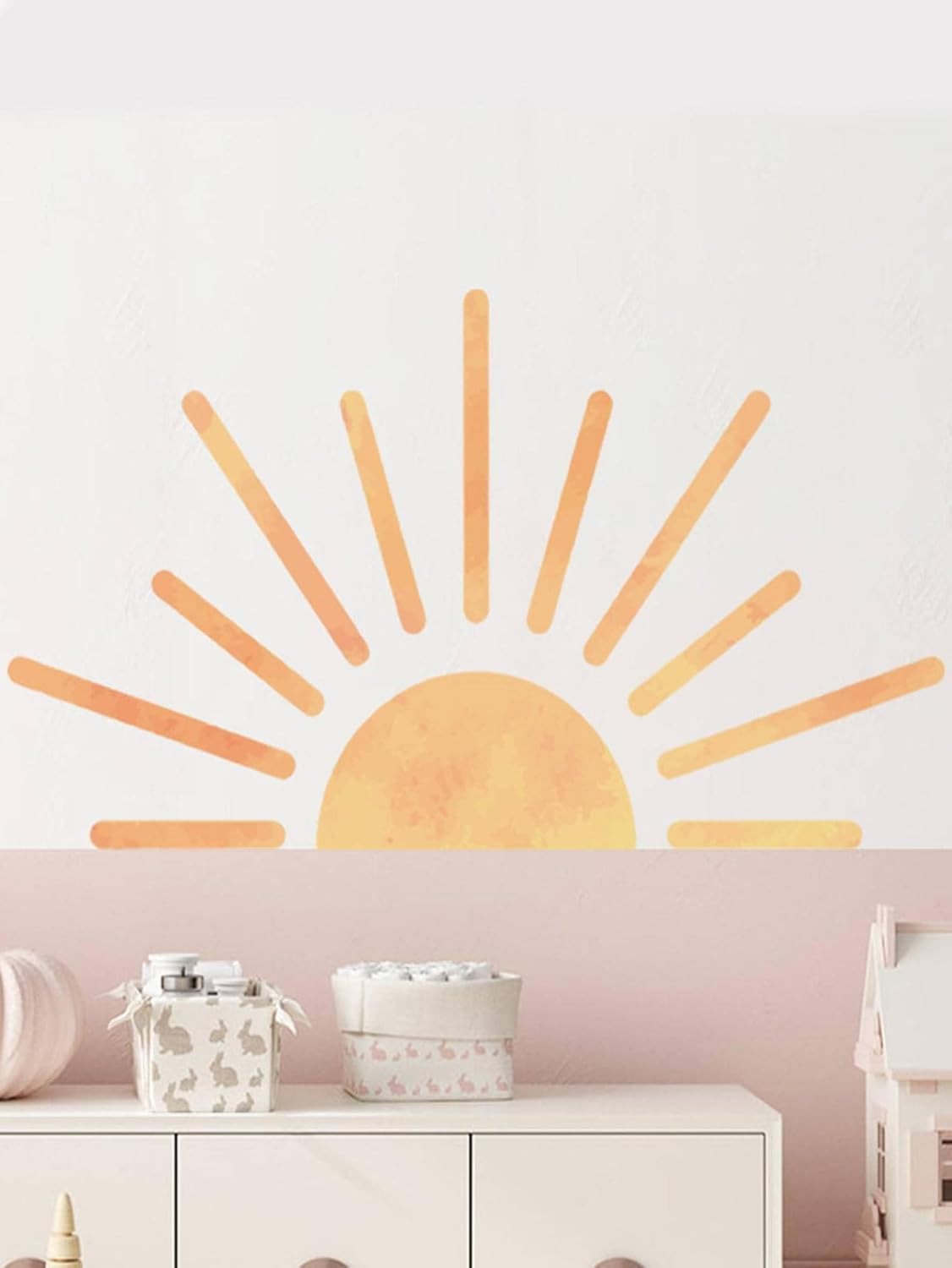 Amazon.com: Sun Wall Decal Kids Wall Decals Large Yellow Sun Decal ...