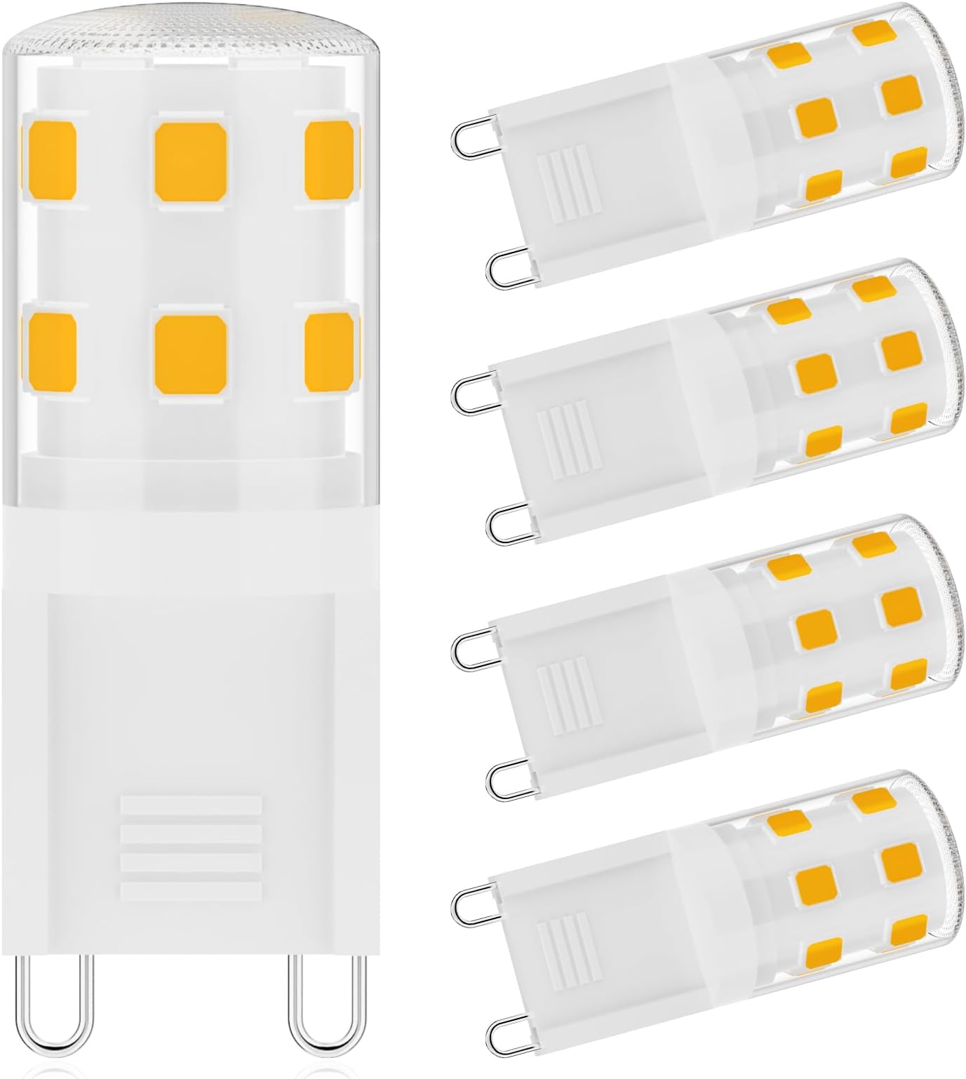 SNBIHIBE G9 LED Bulbs 2W,2Watt Light Bulb 25W Halogen Equivalent 250LM ...