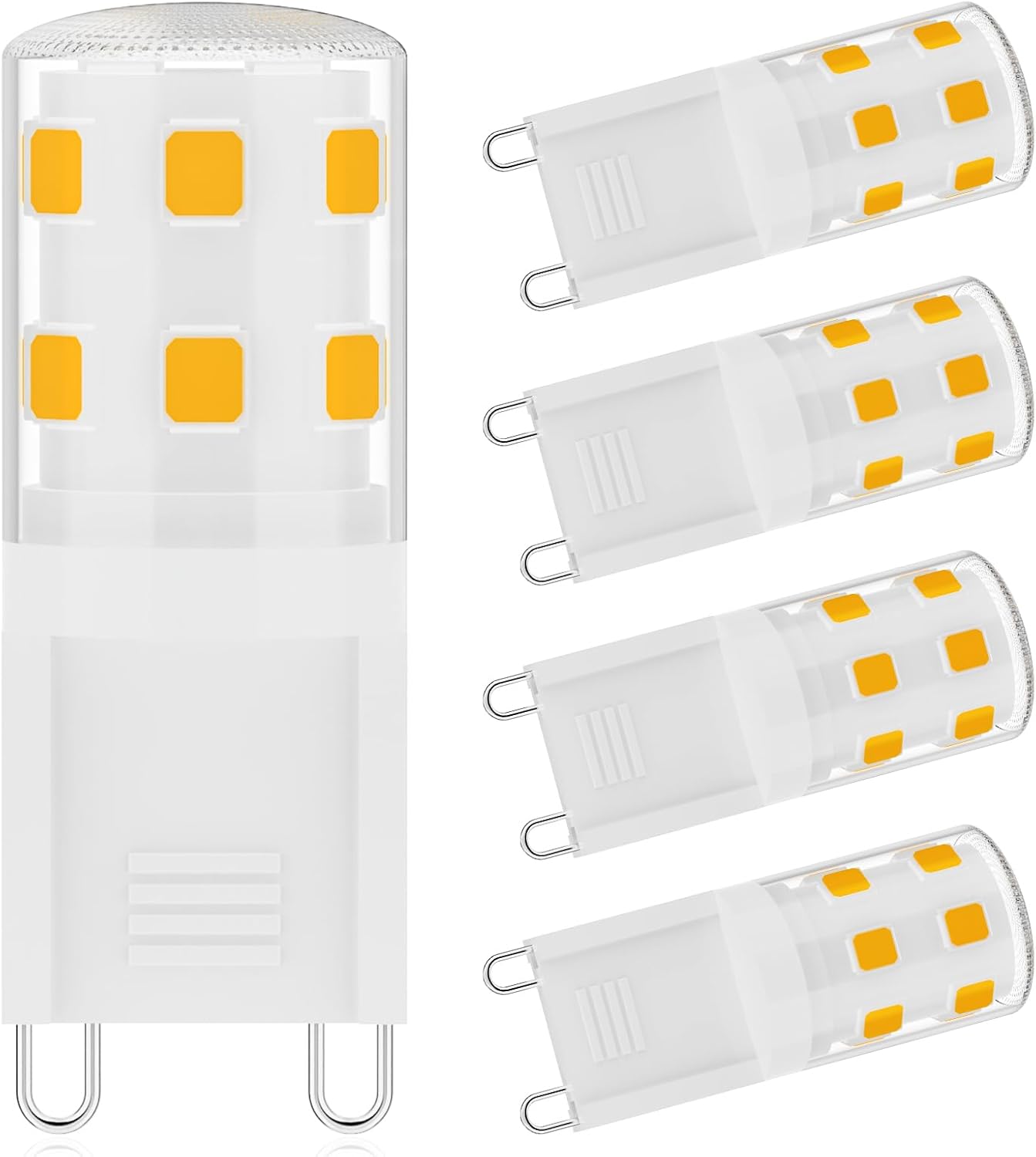 SNBIHIBE G9 LED Bulbs 2W,2Watt Light Bulb 25W Halogen Equivalent 250LM ...