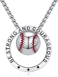 Generic Baseball Necklace for Men Women 925 Sterling Silver Sports ...