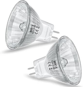 MR11 Light Bulbs, 12V 35W Halogen Light Bulbs 2 Pin, FTD Spotlight Bulb ...