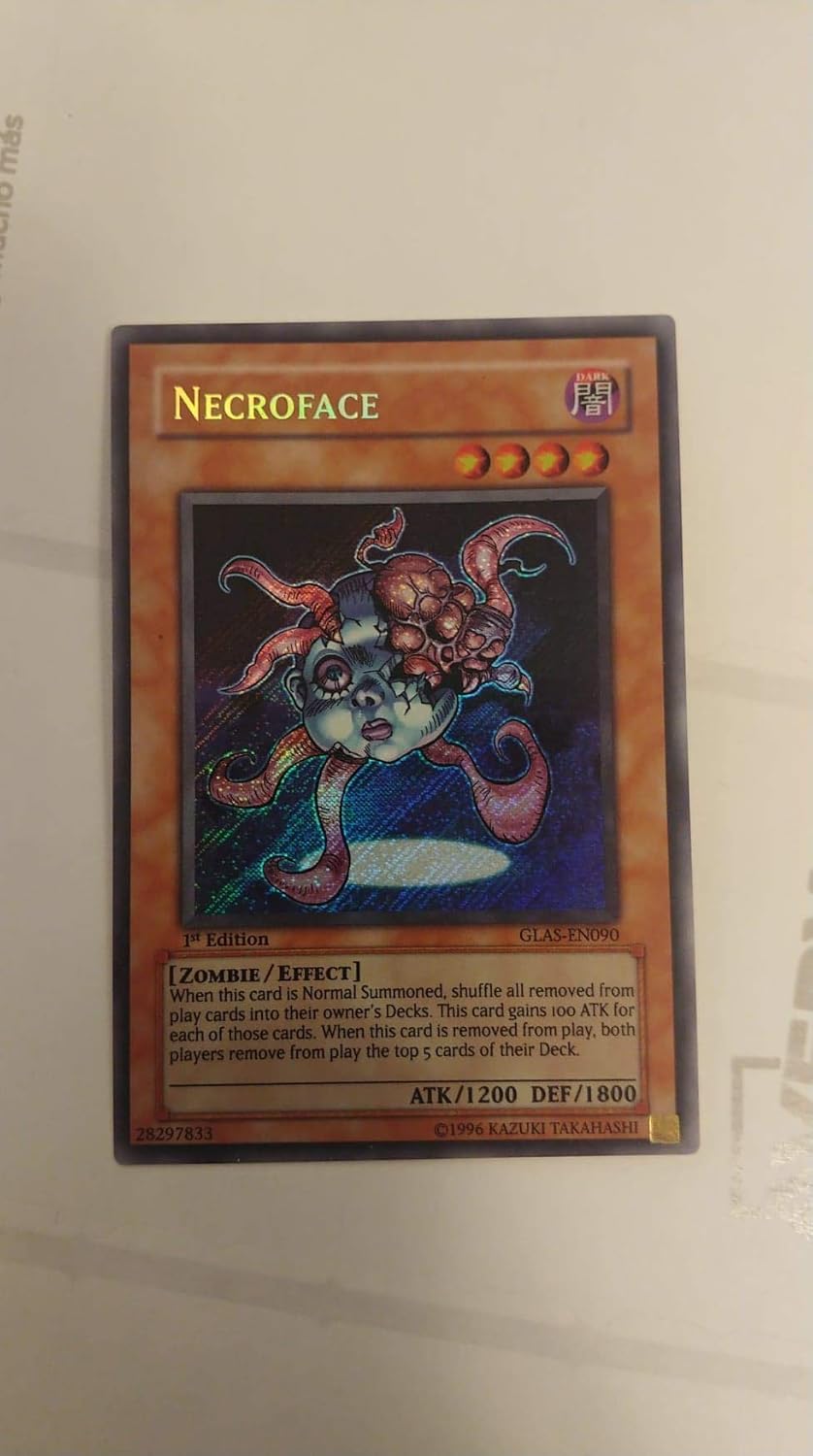 Amazon.com: Yu-Gi-Oh Gladiator's Assault - Necroface Secret Rare GLAS ...