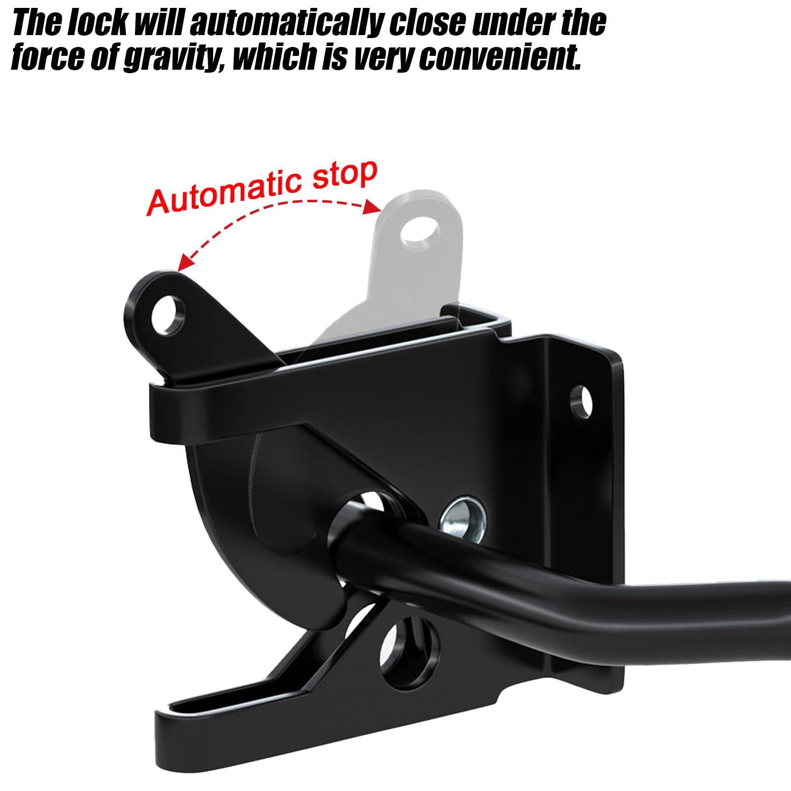 Snapklik.com : Self Locking Gate Latch: Heavy Duty Automatic Gate Latch ...