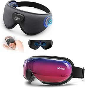 Amazon.com: RENPHO Eye Massager & Sleep Mask with Headphones : Health ...