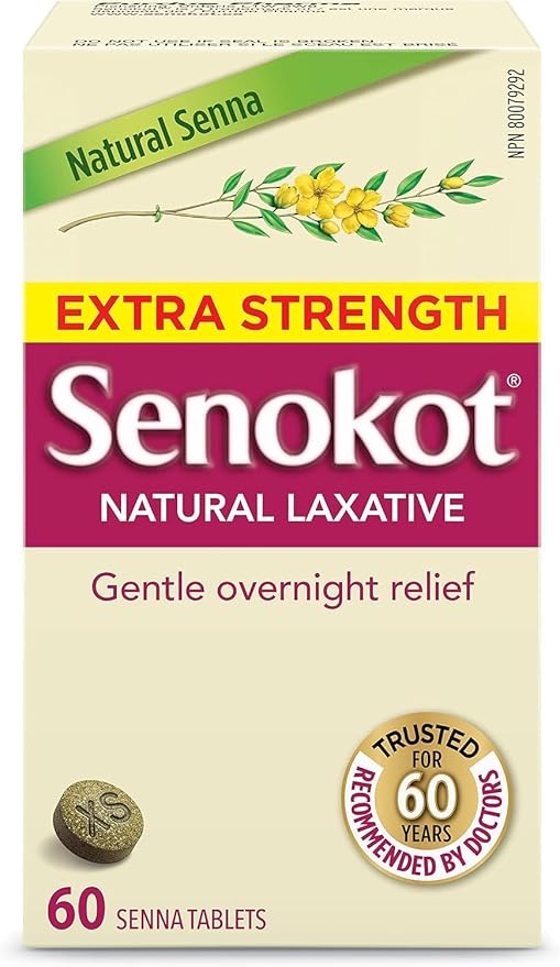 Senokot Extra Strength Laxative, 60 Count : Amazon.ca: Health ...