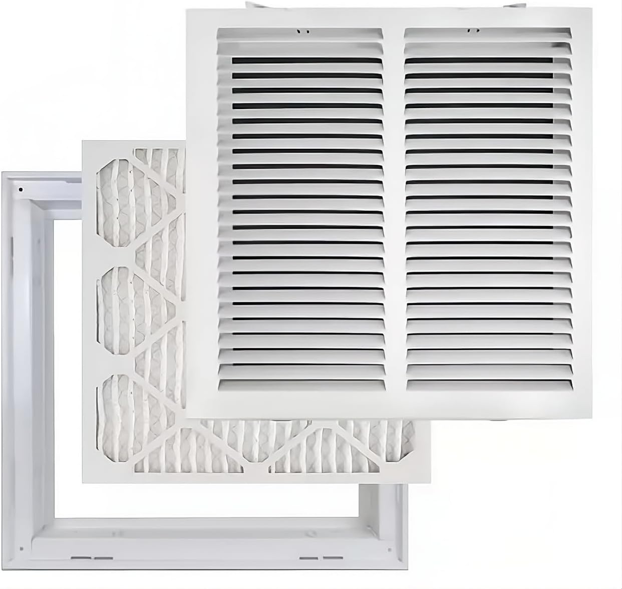 Venti Air 12" X 12" Steel Return Air Filter Grille with MERV 11 Filter ...