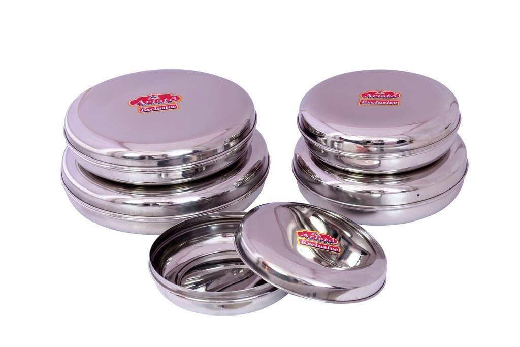 Buy Aristo Stainless Steel Container Set, 5-Piece, Silver Online at Low ...