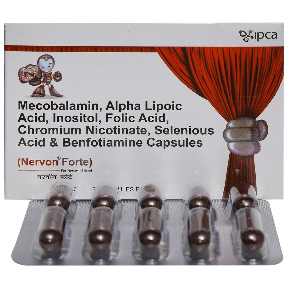 Nervon Fort - Blister Pack of 10 Capsules : Amazon.in: Health ...