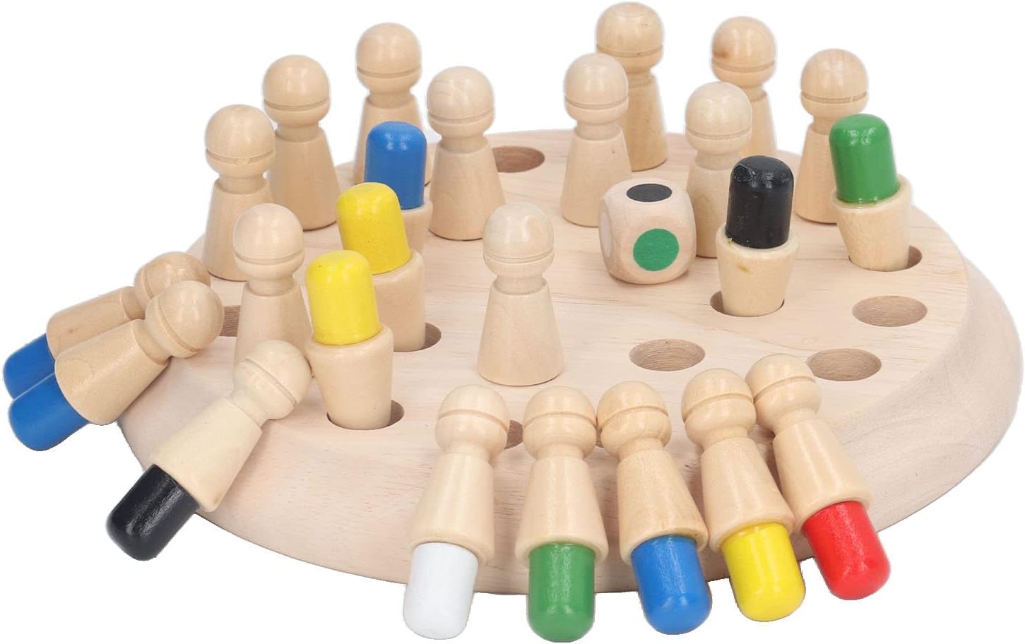 Wooden Memory Chess Game, Memory Match Stick Chess Improve ...