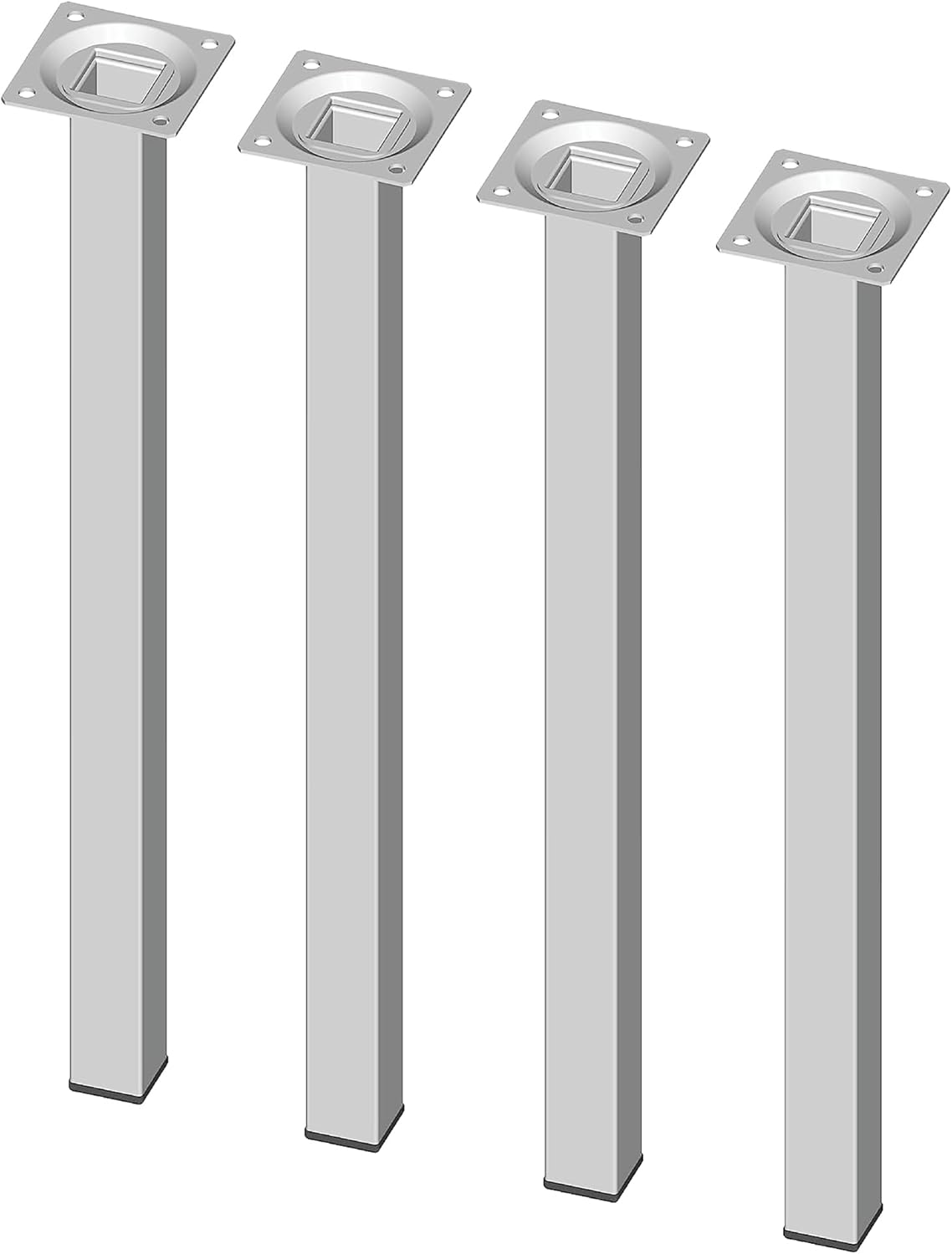 DIY Element System Möbelfuß eckig – Vierkant-Metallfuß, ideal als ...