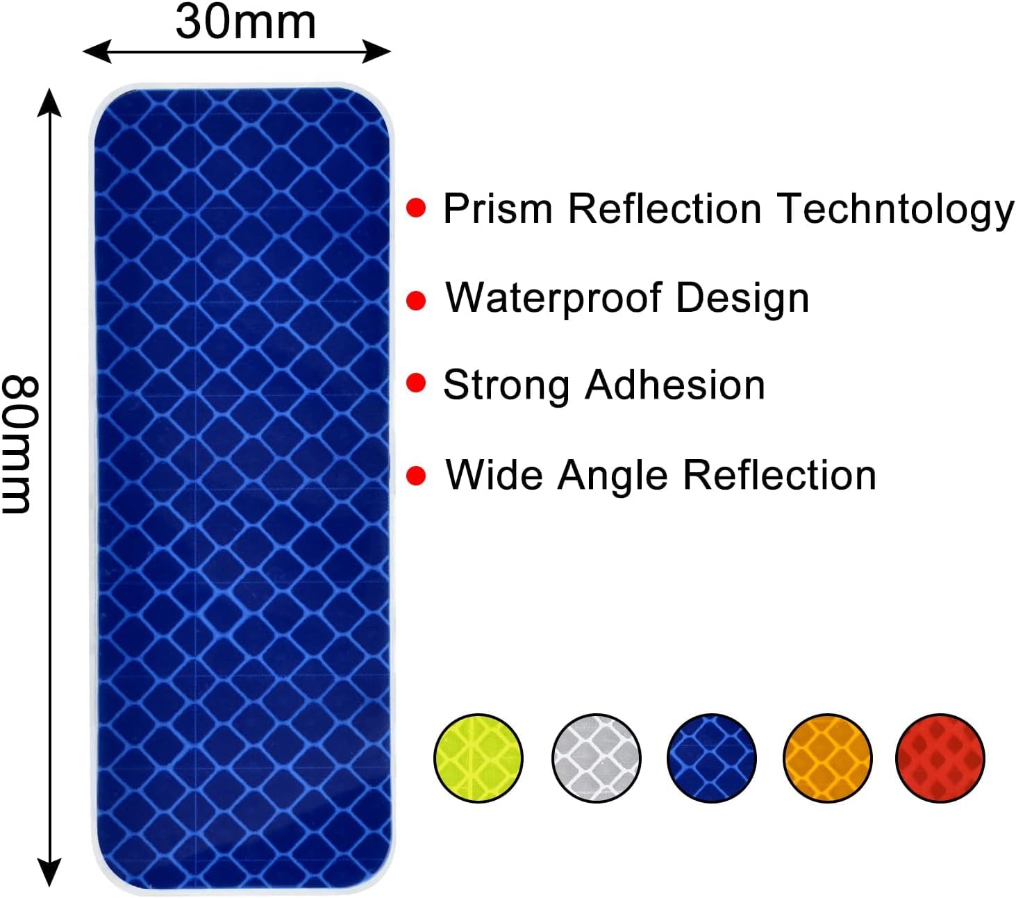 Snapklik.com : 50 Pcs Warning Reflective Stickers Assortment Outdoor ...