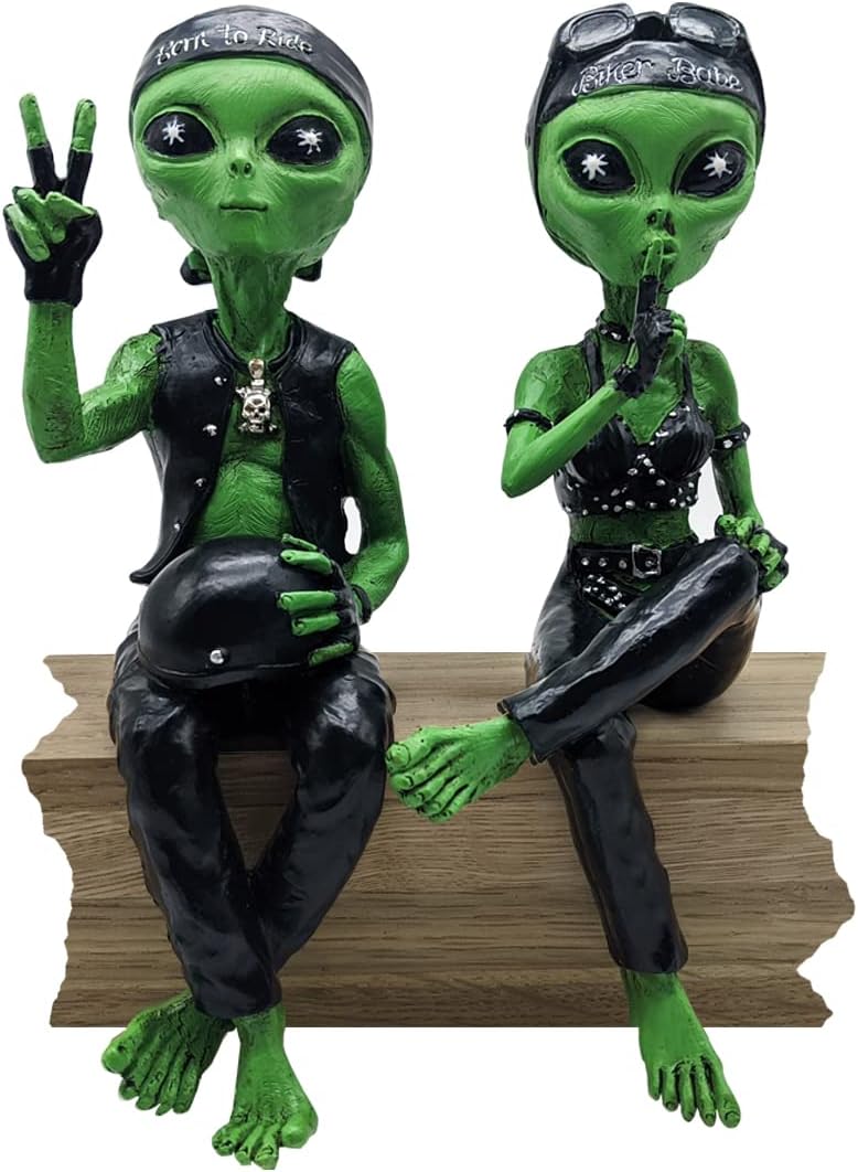 Amazon.com: John Bernard & Company Alien Invasion Biker Babe & Biker ...